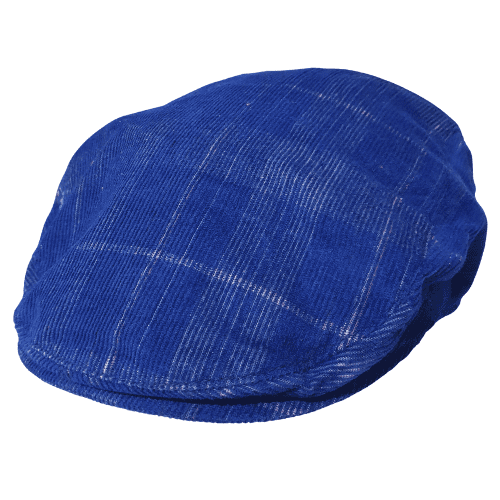 Zé do Chapéu | Boina Maculina Italiana Classic Xadrez Tartan Azul Inverno