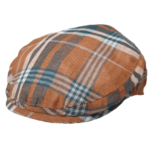 Zé do Chapéu | Boina Maculina Italiana Classic Xadrez Marrom, Azul e ...